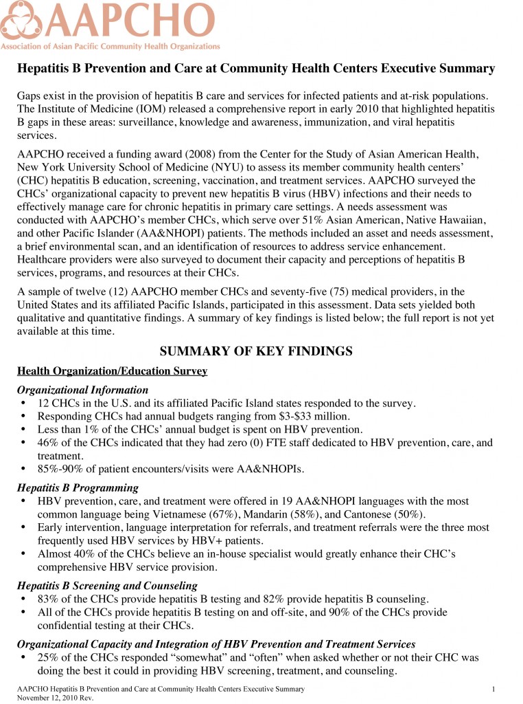 Hep B United | AAPCHO